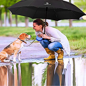 Procella 62 Inch Golf Umbrella Extra Large Automatic Open Windproof Waterproof Double Canopy Selected by World Top Golfers Oversize Vented Stick Umbrellas for Rain Best Golf Gifts for Men and Women