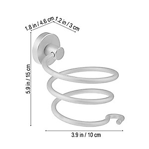 BESTOMZ Hair Blow Dryer Holder, Wall Mount Spiral Blower Stand