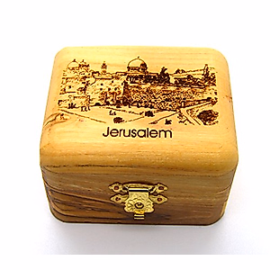 Olive Wood Box Genuine Holy Land Olive Wood Jerusalem The Old City
