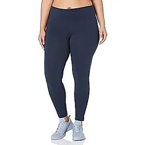 Spalding Women's Misses Activewear High Waisted Bootleg Yoga Pant Navy Blazer