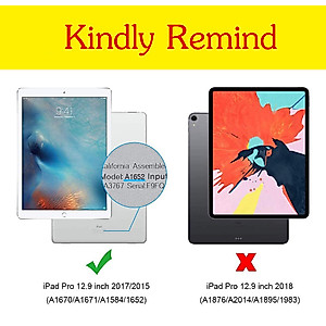 iPad Pro 1st 2nd (12.9'') Case, DMaos Vintage Book Synthetic Leather Stand Folio Smart Cover, Auto Sleep/Wake, Business Document Card Holder - Blue