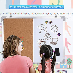 Famous Paintings Set Refrigerator Magnets, 7pcs World Masterpiece, Stylish Simple Glass Decorative Magnets for Fridge Decor