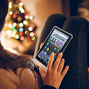 Clear Case for Kindle Fire HD 8 & Fire HD 8 Plus Tablet 8" (12th Generation 2022), Clear Protective Case for All-New Amazon Fire HD 8 & Fire HD 8 Plus Tablet, Silicone Back Shell Cover - Transparent