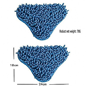 Hovico 3pcs H2O Steam Mop X5 Pads Washable Reusable Microfiber Cleaning Steamer Replacement Pads for H20 Steam Mop Cleaner