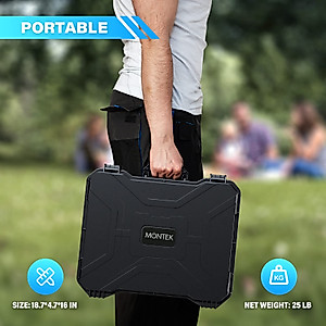 MONTEKSOLAR X1000 Portable Power Station, Solar Generator with 1010Wh, 2x1000W AC & 100W PD Port, 2.5H to Full Charge, Water Resistant, for Home Backup Battery, Outdoor RV, Camping, Emergencies