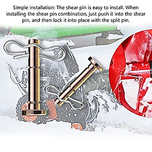 AMTHKNO Snowblower Shear Pins Shear Bolts & Cotter Pins for Craftsman 07188389, 7296122, 7296106