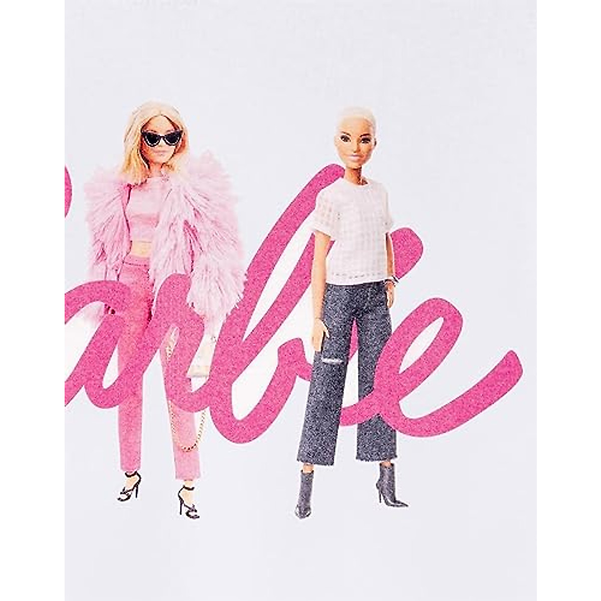 Barbie Women's Pink Logo T-Shirt | Iconic Brand | Fashionable Character Design | Comfortable Fit Movie Merchandise Gift - Small