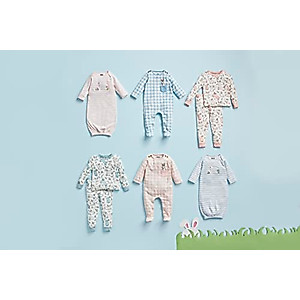 Mud Pie Baby Boy Bunny Pajamas, Blue, 5T