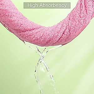 PiccoCasa Hand Towels for Bathroom 13 x 29 Inches 100% Cotton (6 Pack), Soft & Highly Absorbent Oversized Cotton Guest Towels for Hotel Spa, Face Towels Washcloth Pink