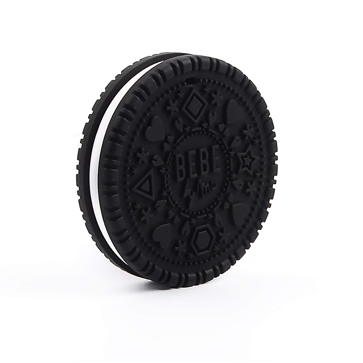 Bebe Silicone Baby Teether Toys & Gum Massagers, 1 Hard & 1 Soft Cookies & Raspberry