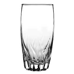 Anchor Hocking 16 Ounce Central Park Drinking Glasses (4-piece, clear, dishwasher safe)