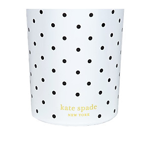 Kate Spade New York Cute Stainless Steel Mug, 24 Ounce Initial Travel Tumbler, Double Wall Insulated Cup with Lid, A (Pink)