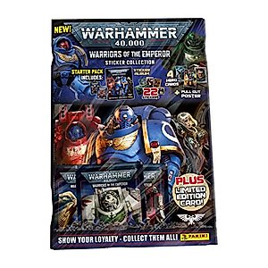 Panini Warhammer Warriors of The Emperor Sticker Collection Starter Pack