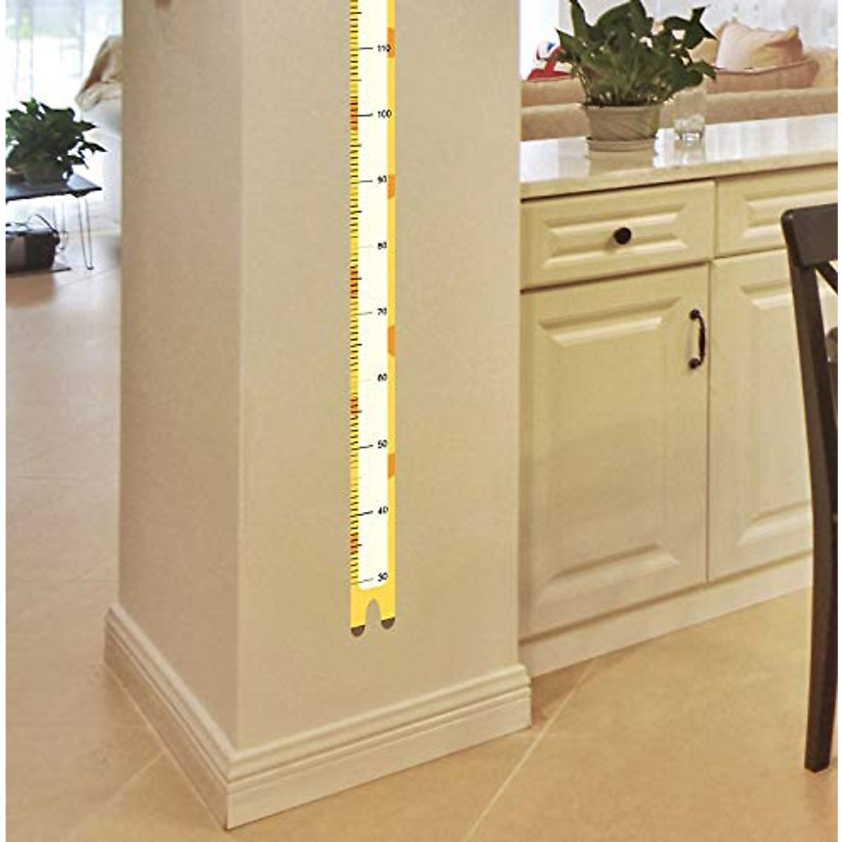 Boodecal 7 inch x 6.6 ft Giraffe Cute Animal Cartoon Version Growth Chart for Kids Height Chart Ruler Wall Decor for Measuring Kids Boys Girls Removable Vinyl Wall Decals Stickers for Children Room