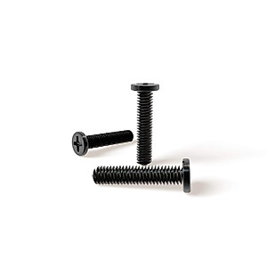 RapidSparesLtd Pack of 1000 M2.5x12 New Black Zinc Wafer Head Laptop Machine Screw Philips Head
