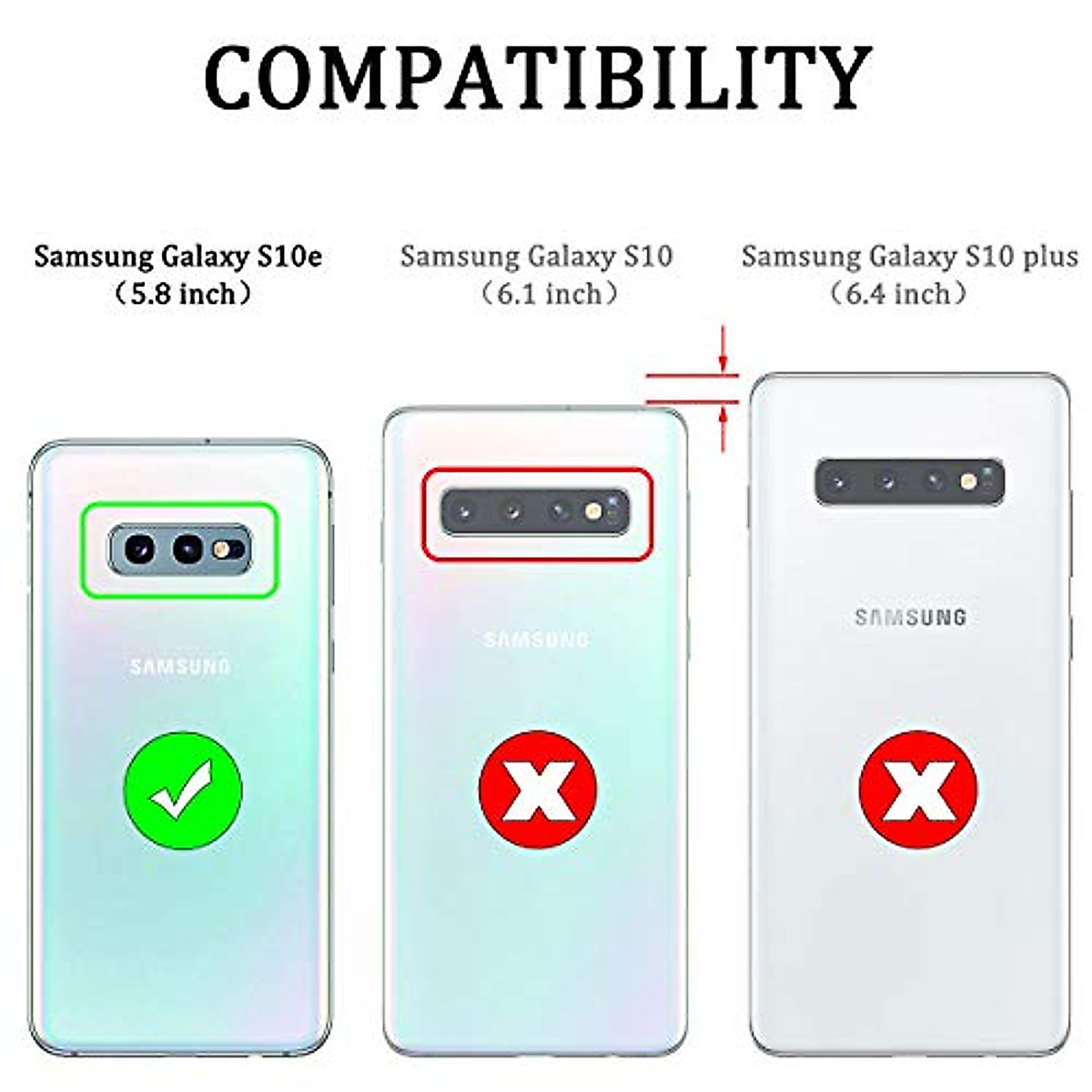 S10e Phone Case Military Grade Heavy Duty Armor Rugged Dual Layer Full Body Shockproof Screen Camera Protection Built-in Ring Kickstand Magnetic S10e 5.8" Phone Hard Back Cover for Men Women Blue