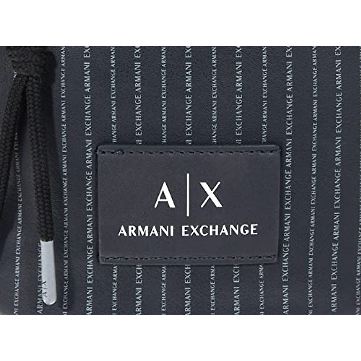 A|X ARMANI EXCHANGE mens Eco-leather Bag Crossbody, Blue, Medium US