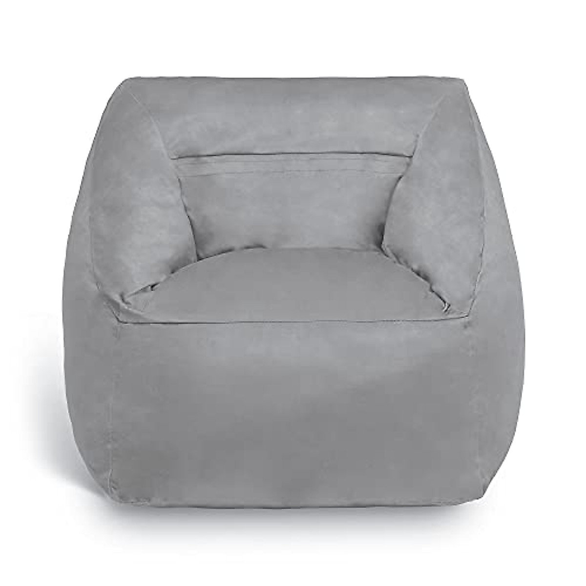 Delta Children Cozee Cube Chair, Kid Size (For Kids Up To 10 Years Old), Alloy