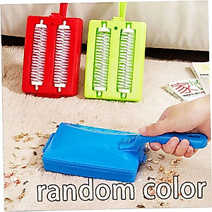Froiny Carpet Debris Brush, Handheld Double Roller Carpet Sweeper Crumb Dirt Brush Cleaner Collector Random Color, One Size