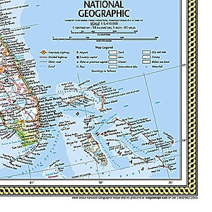 National Geographic United States Wall Map - Classic - Laminated (Poster Size: 36 x 24 in) (National Geographic Reference Map)