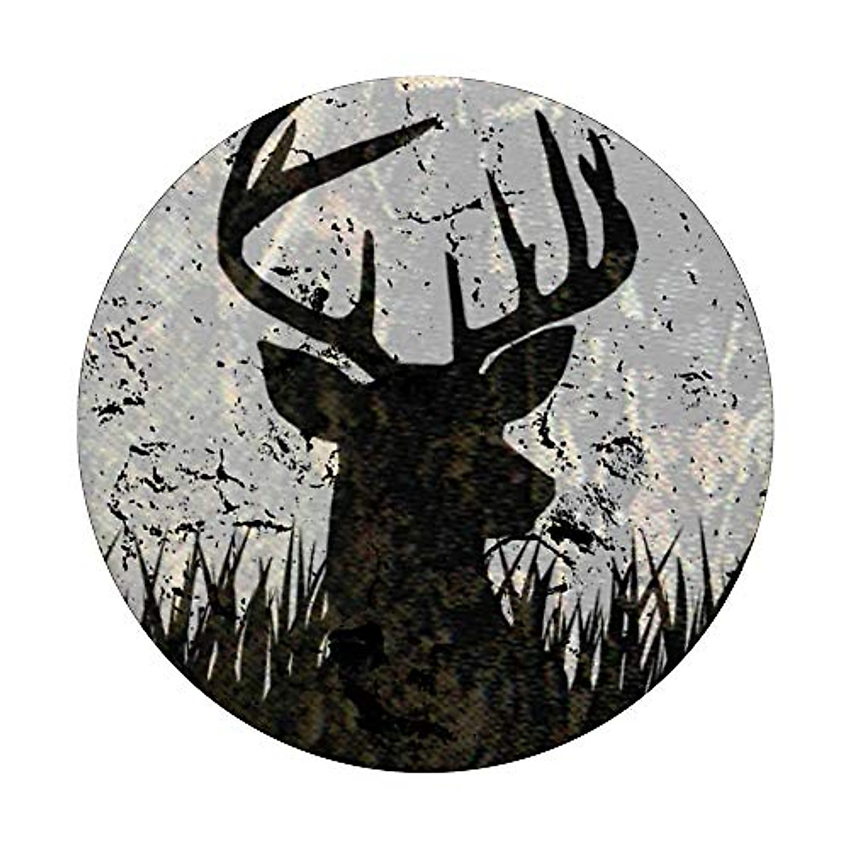 Buck Deer Hunting Camouflage design deer head PopSockets Swappable PopGrip