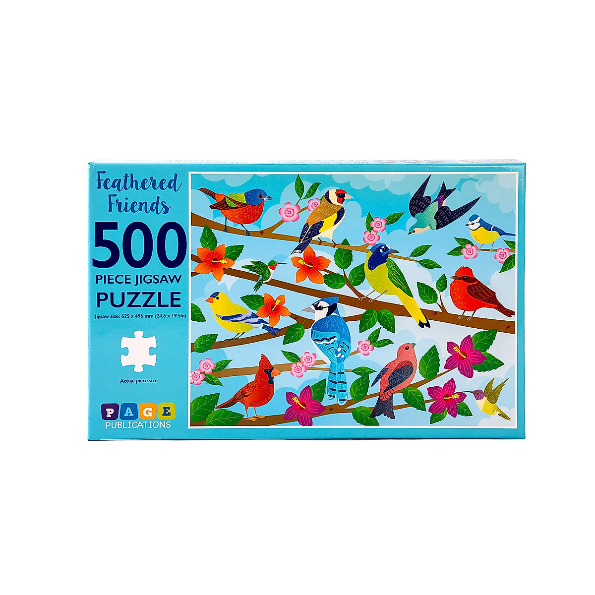 Page Publications Collection Jigsaw Puzzles for Adults 500 Piece | Feathered Friends Puzzles | Puzzles for Kids & Teens, Fun Educational Games for Family Game Night
