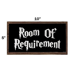 Room of Requirement Wizardry Hanging Plaque Magic Gift Bedroom Toilet Wood Sign (US-G005)