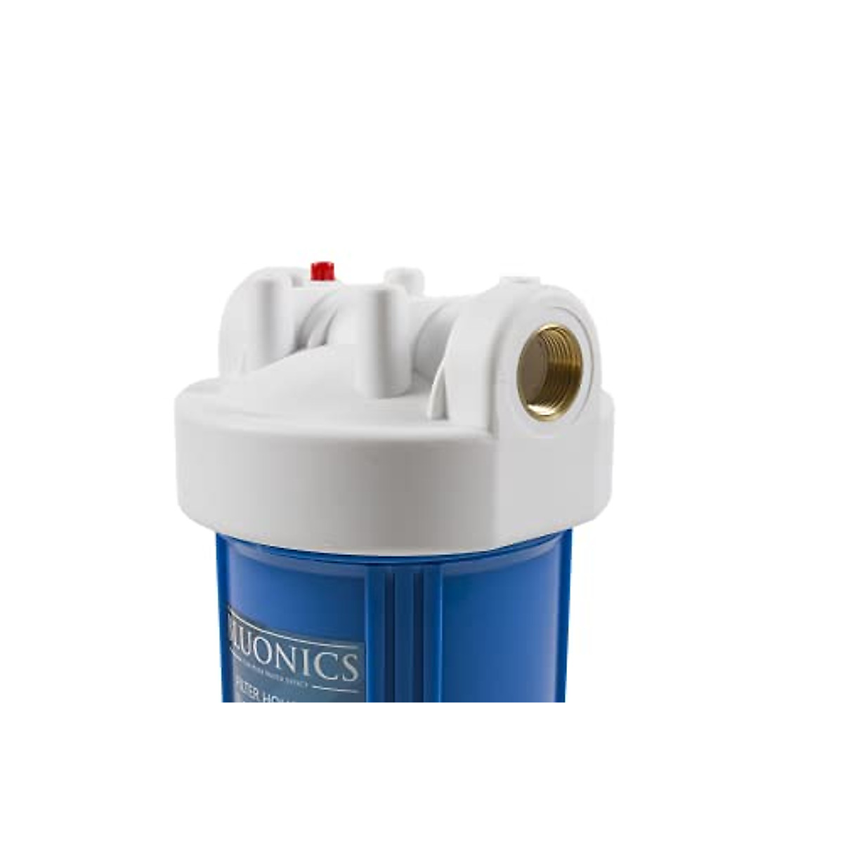 Bluonics 2 Pack of 10" Whole House Water Filter Housing System uses Standard Size 4.5 x 10 Cartridges - Complete with Wrench, Bracket and Screws