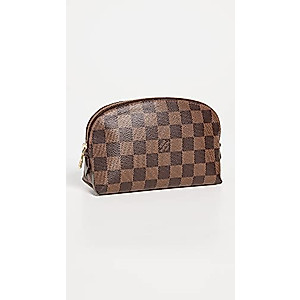 Louis Vuitton Women's Pre-Loved Cosmetic Pouch, Damier Ebe, Brown, One Size