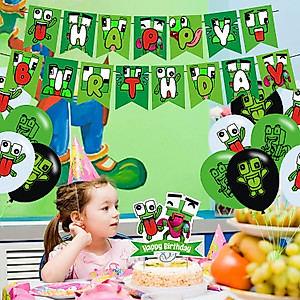 Unspeak-able Party Decorations,Birthday Party Supplies For Unspeak-able Party Supplies Includes Banner - Cake Topper - 12 Cupcake Toppers - 18 Balloons