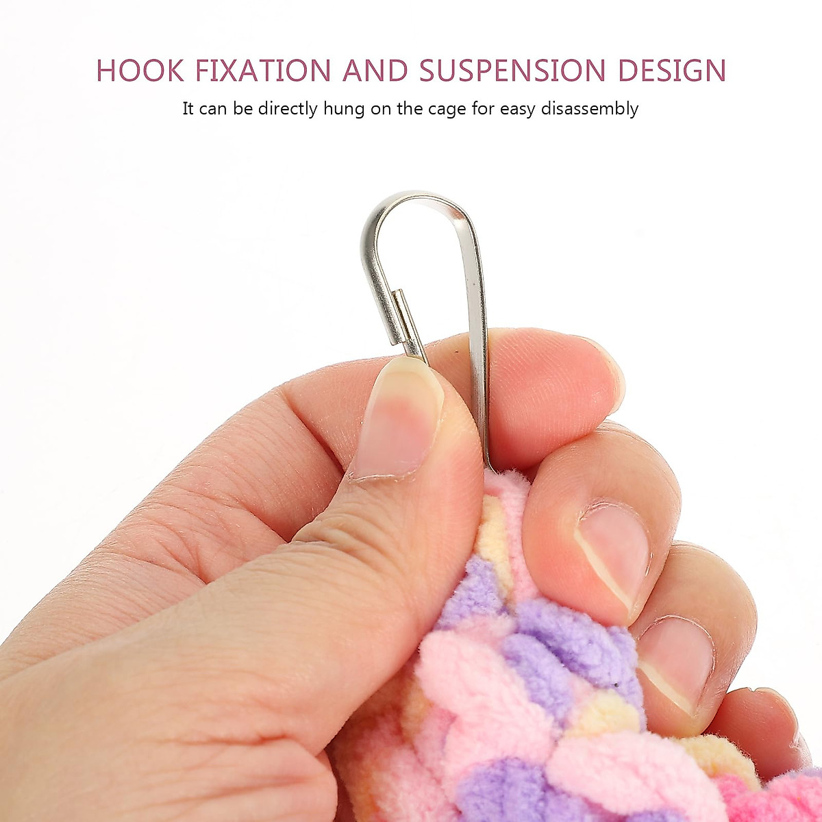 Totority Hammock Swing Ferret Toys Sugar Glider Toys, Hamster Toy Cage Rat Rope Toy Sugar Glider Toy Bird Rope Perch Swing Toy for Climbing/Exercising Hammock Swing Ferret Toys