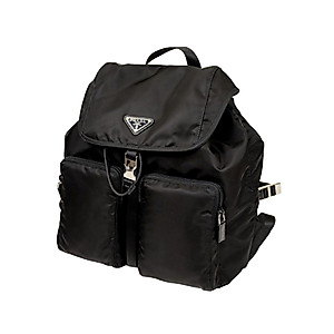 Prada Zainetto Unisex Black Tessuto Nylon Backpack Rucksack 1BZ005
