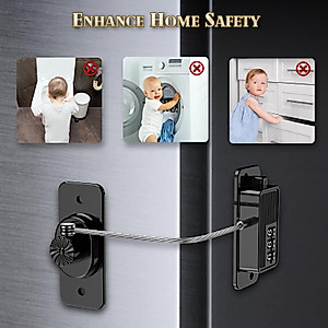 TOASAM Black Combination Lock - Effortless Access Control, Advanced Locking Mechanism, Customizable Security Codes, Childproofing, Versatile Application