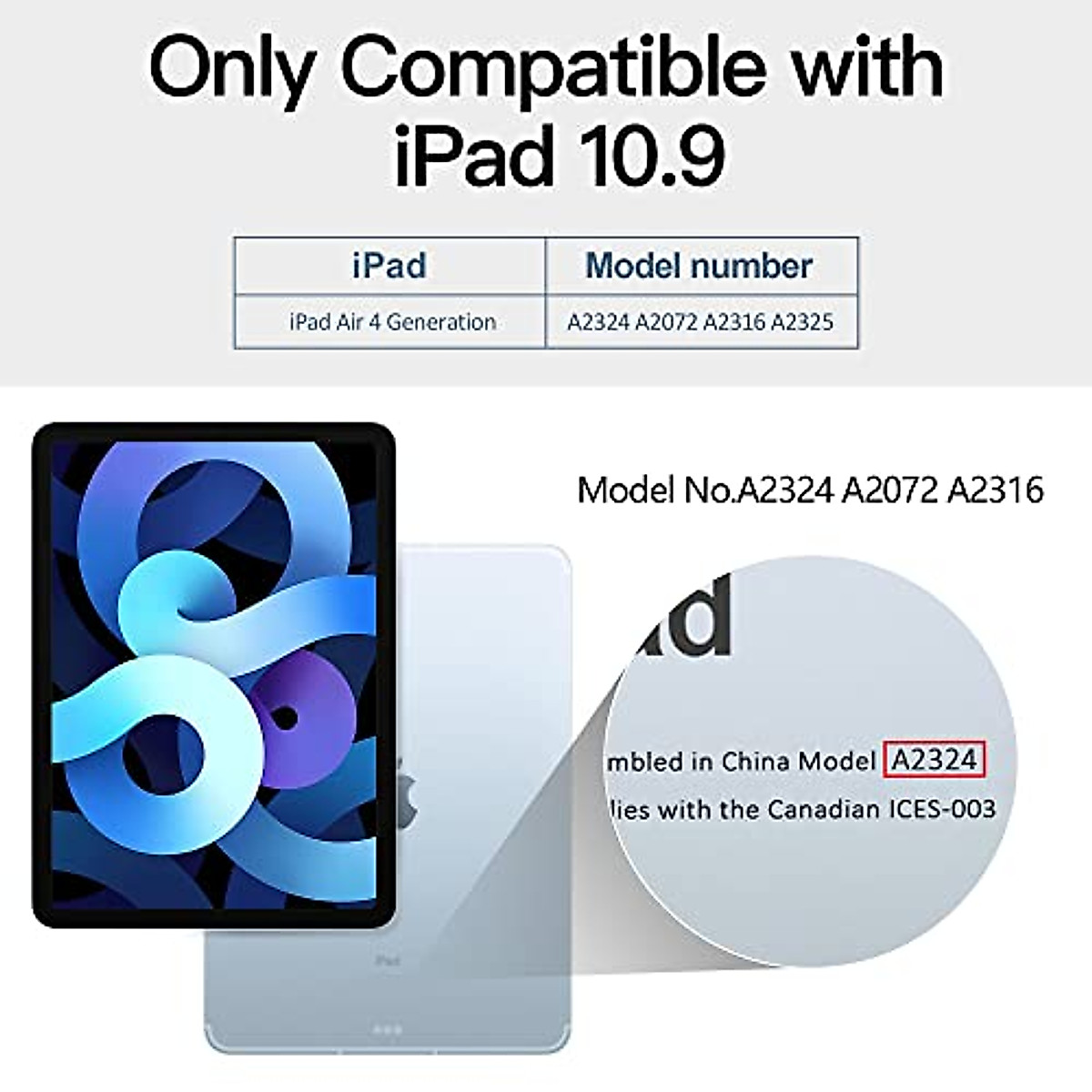 Migeec Case for iPad Air 5/4 generation 2022 2020 10.9 Standing Cover Auto Sleep/Wake Ultra Slim, Rosegold