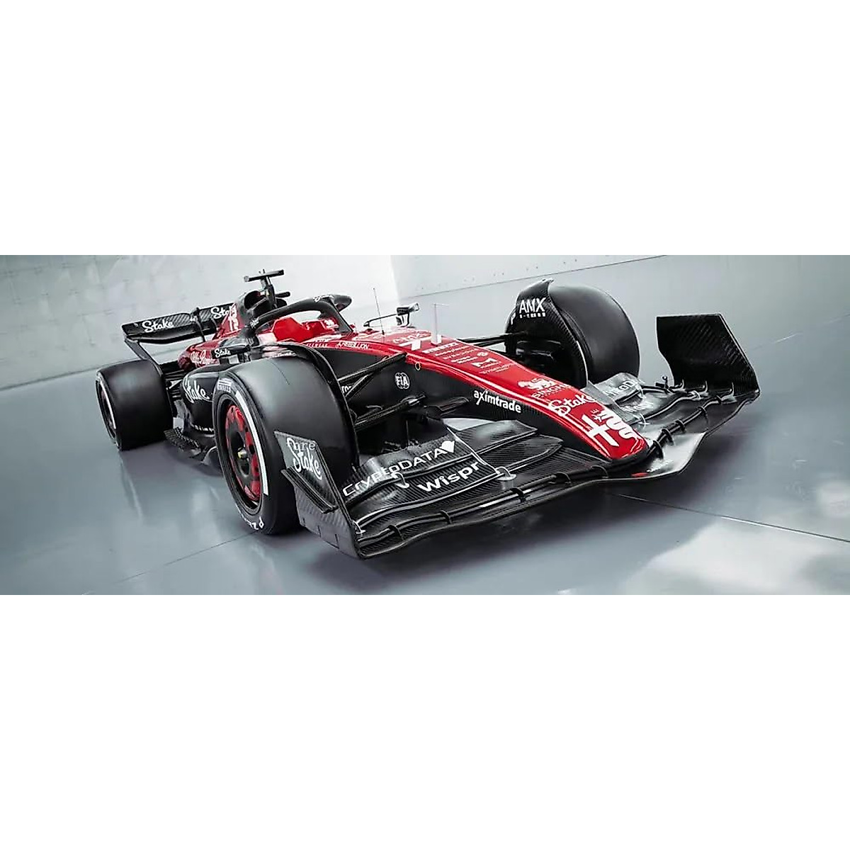 Xiangtat 1/43 Bburago 1:43 Alfa Romeo F1 Team Stake 2023 C43 77# Valtteri Bottas Alloy Car Die Cast Model Collection Gift (C43 77#)