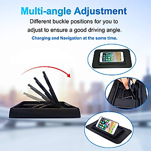 Wireless Charger for Car iPhone Wireless Charger Fast Charging 15W Qi Car Wireless Charging Pad Phone Charger Dashboard Car Wireless Charger for iPhone, Samsung, Android Cell Phones