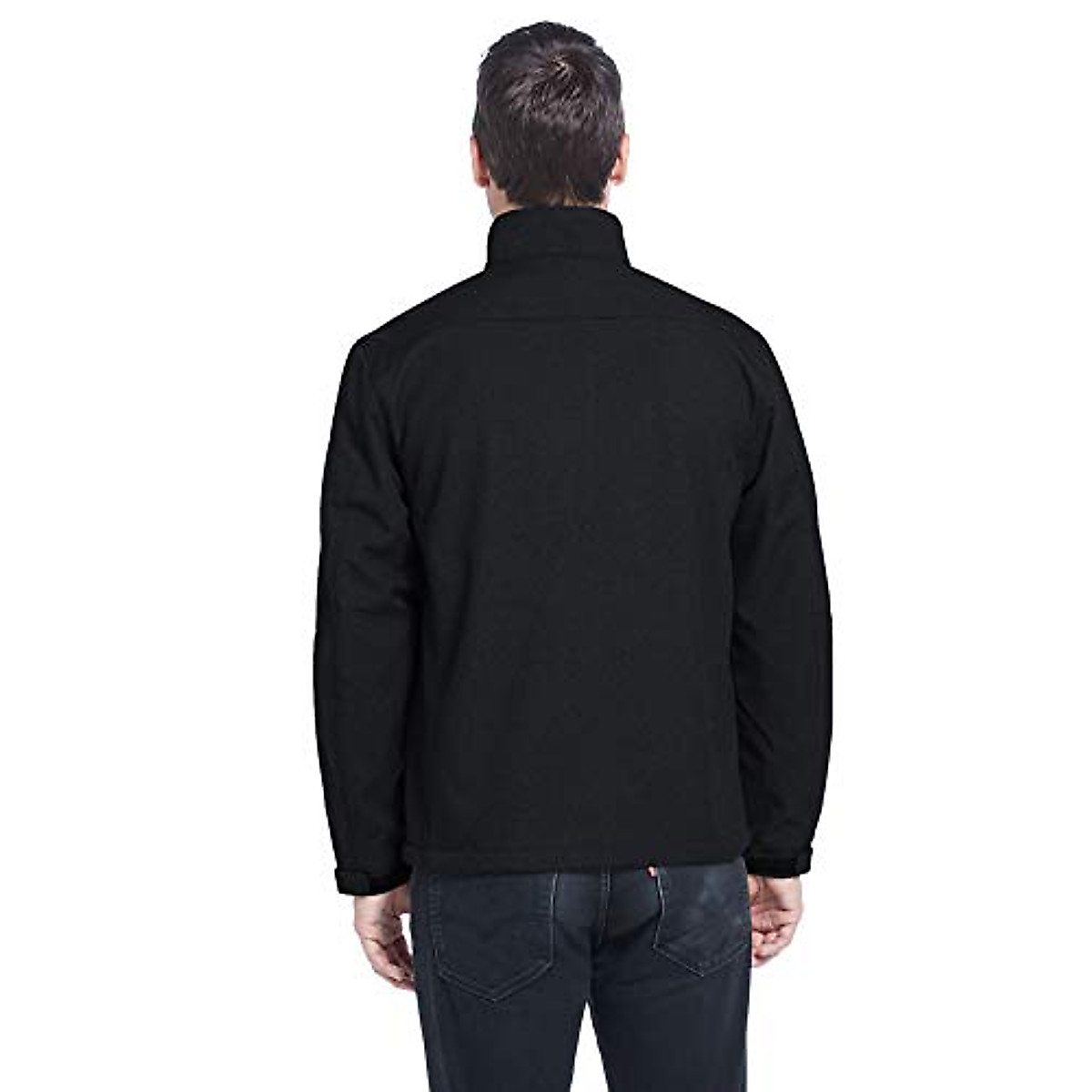 Weatherproof Men's Midweight Water and Wind Resistant Soft Shell Jacket Black (XL)