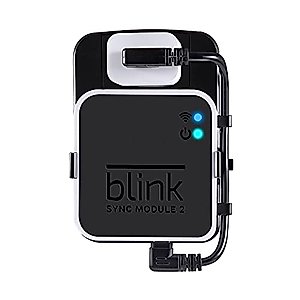 FoMass Outlet Wall Mount for Blink Sync Module 2- Mount Bracket Holder for Blink XT/ XT2 and Blink Outdoor Home Security Camera with Easy Mount Short Cable - Black (Black)