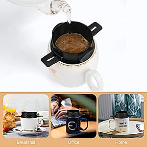 ACPhooo Pour Over Coffee Maker,Portable Stainless Steel Reusable Coffee Filter, Mini Collapsible Paperless Single Serve 1-2 Cup Coffee Dripper Cup Easy To Clean For Travel Camping Offices Backpacking