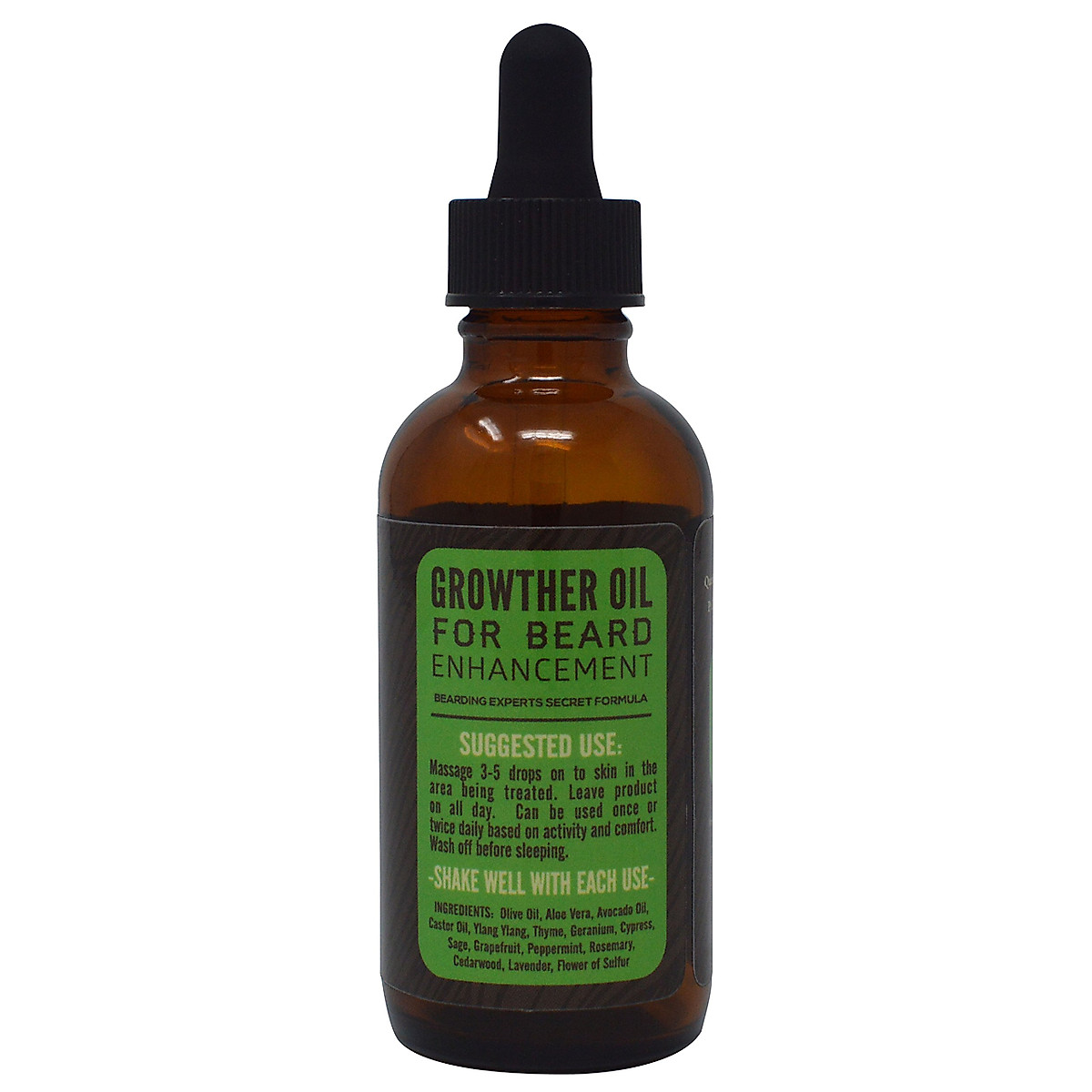 Beard Farmer - Growther Beard Growth Oil (Grow Your Beard Fast) All Natural Beard Oil