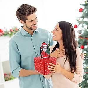 Christmas Money Box for Cash, Funny Christmas Money Holder for Cash Gift, Pull Money Box Merry Christmas Surprise Set, for Women Men Best Friend Girlfriend Wife Sister