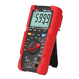 UNI-T UT195E Industrial Digital Multimeter (IP65, 2M Drop Test) True RMS 6000 Counts AC DC Voltage Current LOZ ACV Resistance Capacitance Frequency Duty Cycle Diode Continuity Test Auto/Manual Range