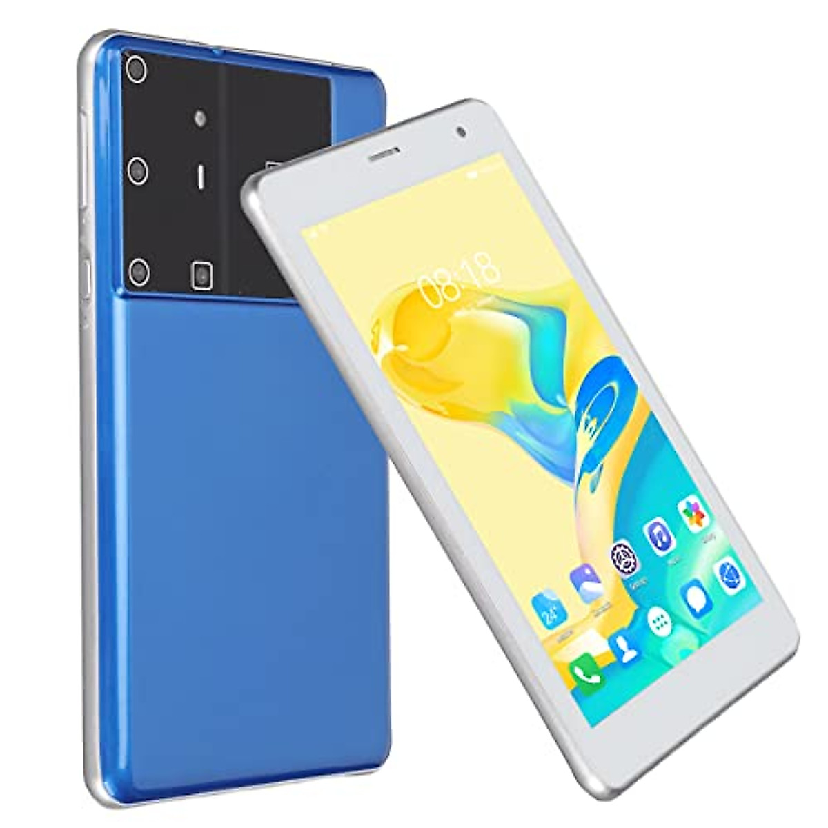 Cuifati 7 Inch Tablet PC, 2G RAM 32G ROM, HD Display, 5G WiFi Dual Band Dual Camera Tablet PC with Dual Card Slot, Support 128GTF Card, for Android 9.0(Blue)