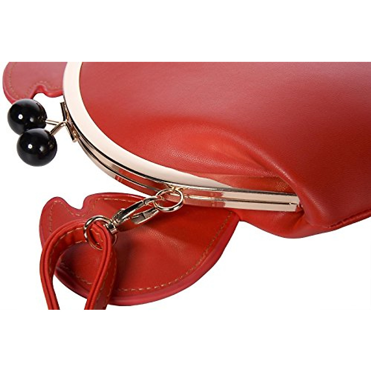 QZUnique Crab Shape Handbag Novelty Crossbody Bag Animal Shaped Purse Detachable Shoulder Bag Women's Satchel Red