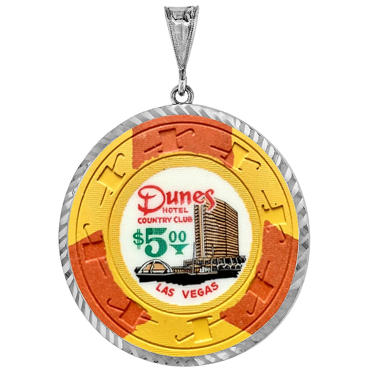 Sterling Silver Mexican Cien Pesos Bezel 39 mm Coins Prong Back Diamond Cut Coin NOT Included