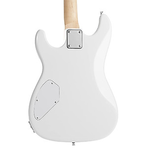 Davison Guitars 39" Full Size Electric Guitar in White - Right Handed Beginner Kit with Gig Bag and Accessories
