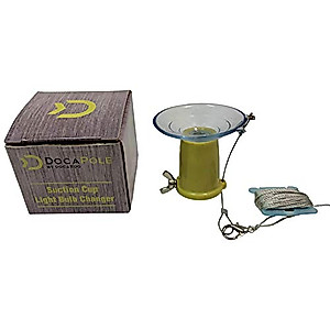 DOCAZOO DocaPole Light Bulb Changer for High Ceilings and Recessed Lights; Compatible with DocaPole Telescoping Extension Pole (Pole Not Included), Suction Cup Style