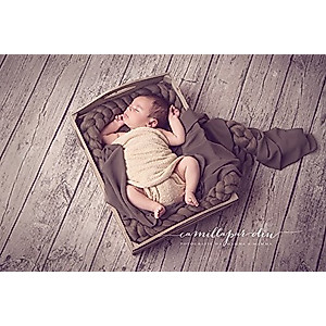 Eight-foot (2.4 meter) Long Merino Wool Braids for Newborn Photography