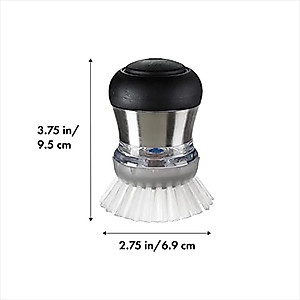 OXO SteeL Soap Dispensing Palm Brush