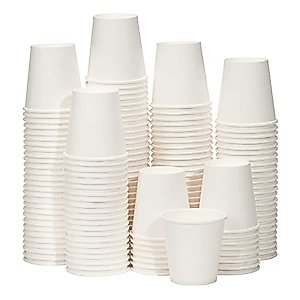 RACETOP 3 oz Paper Cups Bathroom [600 count], Bathroom Cups Disposable, Mouthwash Cups, Small Snack Cups, Ideal for Bathroom, Home,Party